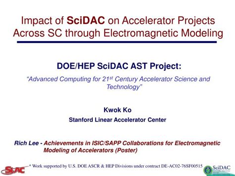 Ppt Doehep Scidac Ast Project Powerpoint Presentation Free Download Id3400192
