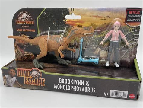 Jurassic World🔸 Camp Cretaceous🔸 Brooklynn And Monolophosaurus🔸 Mattel🔸