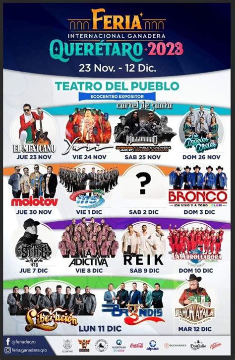 Feria Ganadera Querétaro 2023 Palenque y Teatro del Pueblo Feria