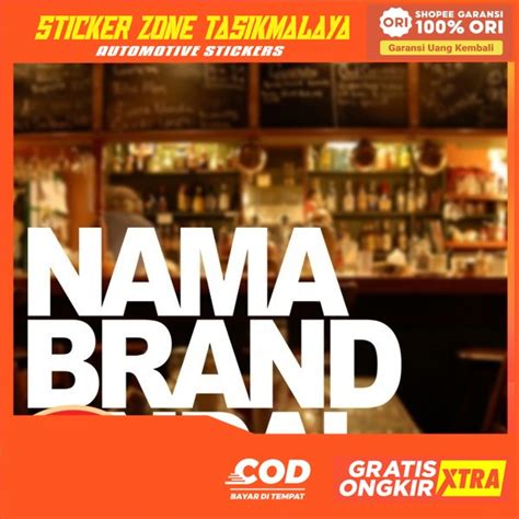 Jual New Cutting Stiker Custom Teks Tulisan Kata Desain Desain Sticker