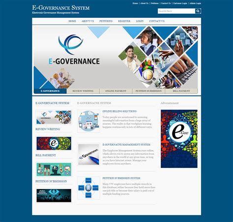 E Governance System Project Using Java JSP And MySQL