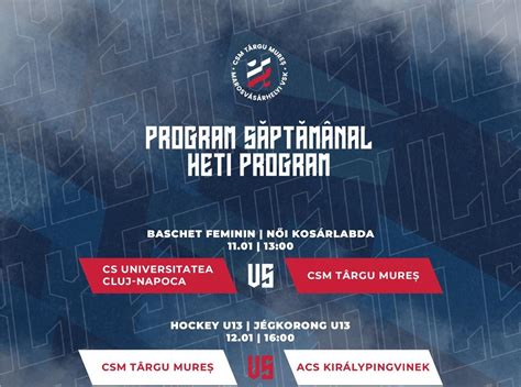 Programul Evenimentelor Sportive Din Cadrul CSM Stiri Din Mures Stiri Targu Mures Liderul