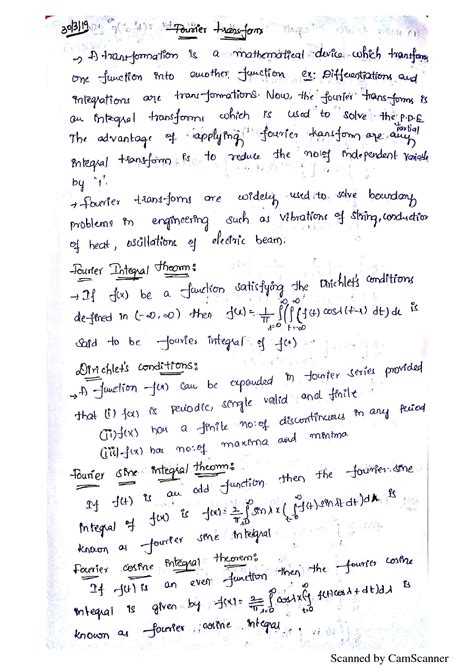 Solution Fourier Transform Studypool
