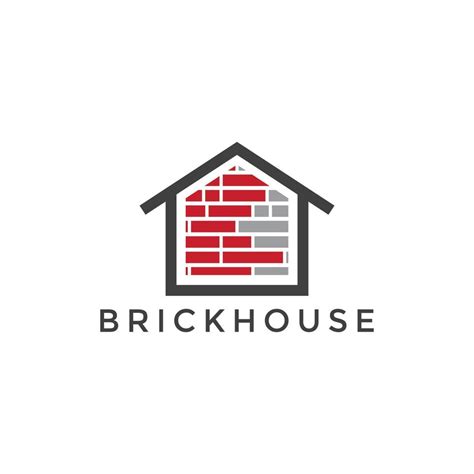 Brick House Logo Vector Icon Illustration 22584072 Vector Art At Vecteezy