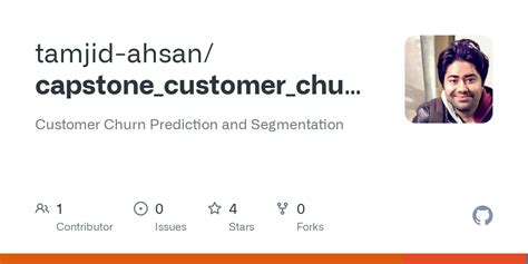 GitHub Tamjid Ahsan Capstone Customer Churn Customer Churn