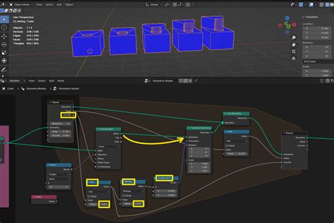 Increment Face Selection Size Using Repeat Node Blender Stack Exchange