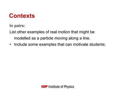 kinematics linear motion notes slide show ppt