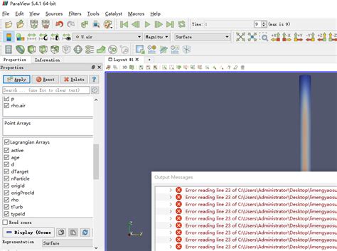 OpenFoam后处理读取颗粒错误