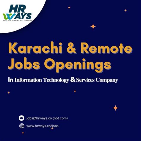 Hr Ways Hiring Tech Talent On Linkedin Hr Remote Karachi Karachi