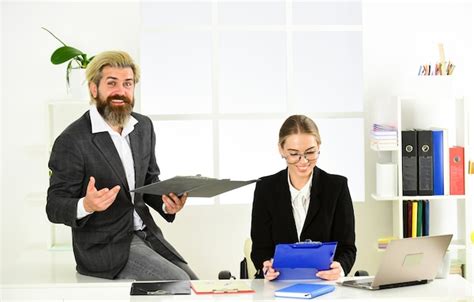Premium Photo Couple Work In Office Law Consultation Man And Woman