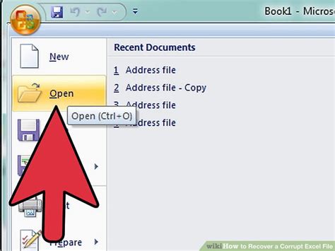 5 Ways To Recover A Corrupt Excel File WikiHow