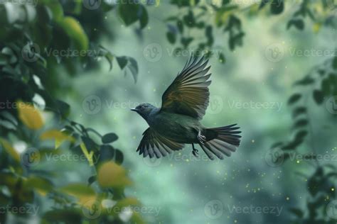 Captivating Bird In Wild Nature Illustration Generate Ai 47345895