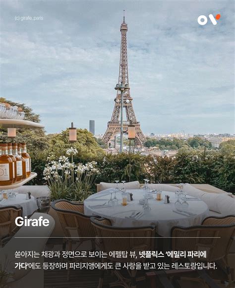 파리 고급 에펠탑뷰 식당레스토랑 모음zip