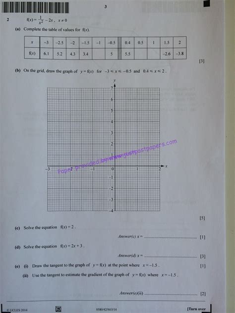Cie 0580 Igcse Extended Paper 42 May June 2014 Mathematics Question Paper