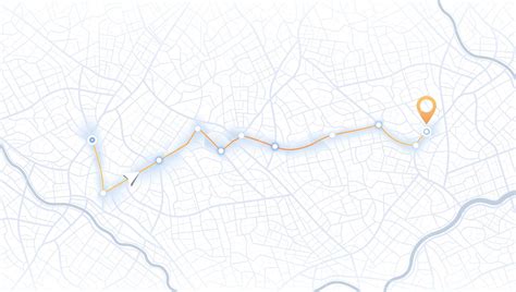 Premium Vector Navigation System Showing Tracking Navigation In Progress On The Streets Track
