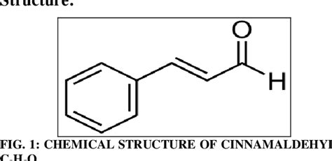 Cinnamaldehyde Structure
