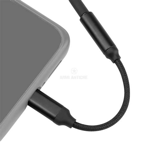 Adattatore Da USB C A Jack Audio 3 5mm Nero Per Android WoSport WO HD04B WOSPORT Accessori