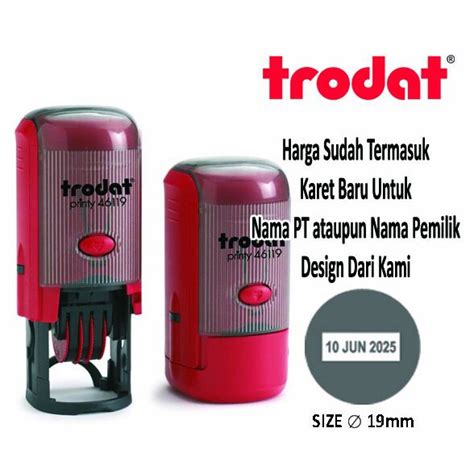 Jual Stempel Trodat Tanggalan Bulat Shopee Indonesia