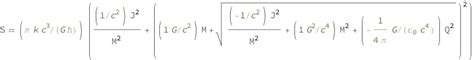 Black Hole Entropy Wolfram Formula Repository