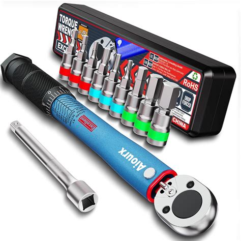 Aiourx 1 4 Inch Drive Click Torque Wrench Set 20 260 Ft Lb 2 26 29