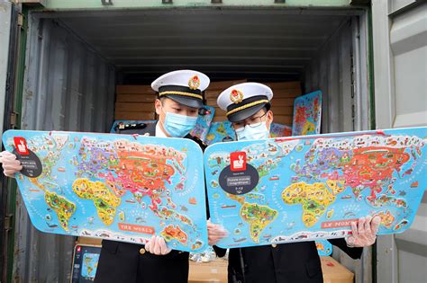中国地图一点都不能错 连云港海关查获七千余套问题出口拼图玩具 中国长安网