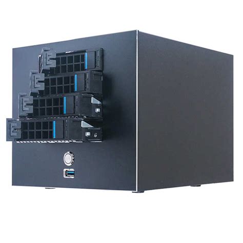 4 Bays Mini Itx Form Computer Storage Server Case Hy Nas4