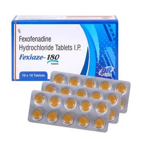 Fexofenadine Hydrochloride 180 Mg Tablets At ₹ 165 Stripe In Nagpur Id 2854161066373