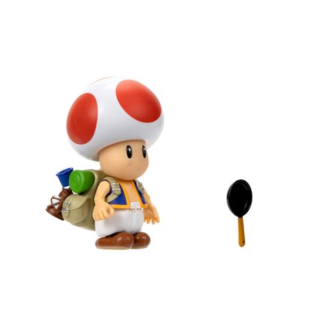 Super Mario Bros Movie 5 Inch Toad Action Figure Toy With Frying Pan