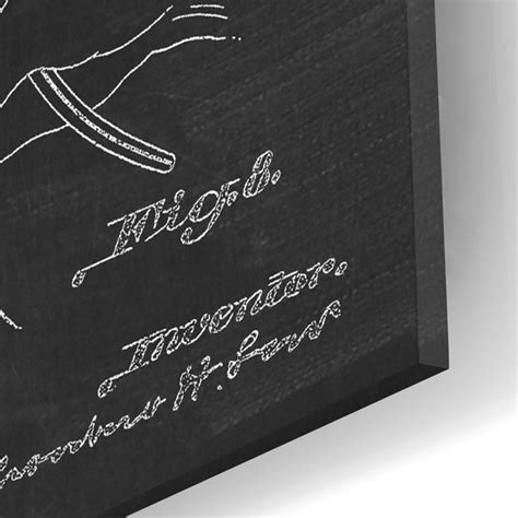 17 Stories Bottle Opener Blueprint Patent Chalkboard Unframed Graphic