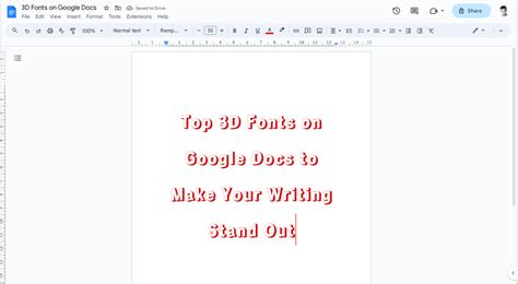 Top D Fonts On Google Docs To Make Your Writing Stand Out