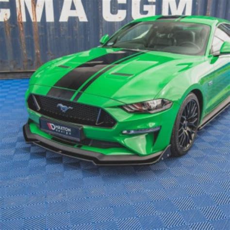 맥스톤디자인 Ford Mustang Gt Mk6 Fl 바디킷 드레스업 앞 범퍼 립 사이드 스커트 리어 사이드 스플리트 리어 디퓨저 풀셋full Set