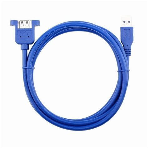 Usb 30 Male To Female Extension Cable With Panel Mount Screw Hole Lock
