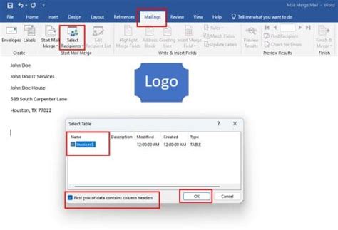 How To Mail Merge From Excel To Word In Ways Technipages