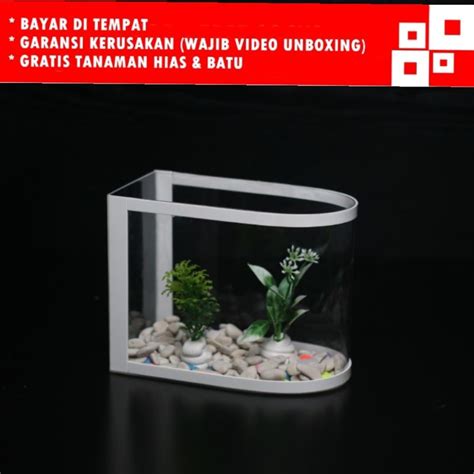 Jual Aquarium Unik Milenial Akrilik Pvc Ikan Hias Cupang Guppy Shopee