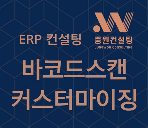 Erp 컨설팅 바코드 컨설팅 및 세팅 바코드 스캐닝 커스터마이징123scan