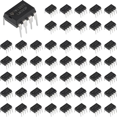 Dorhea 50pcs Lm393p Voltage Dual Differential Comparator