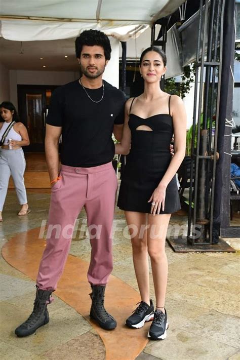 Vijay Devarakond Snapped Promoting Their Film Liger At Sun N Sand Hotel