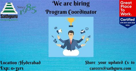 Sathguru Management Consultants On Linkedin Sathguru Hiring Gptw