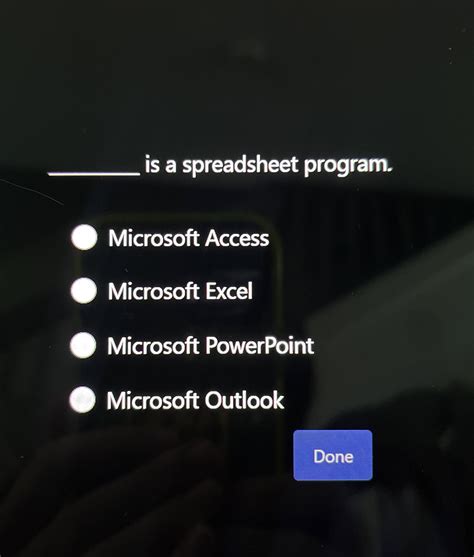 Solved Q Is A Spreadsheet Program Microsoft Chegg