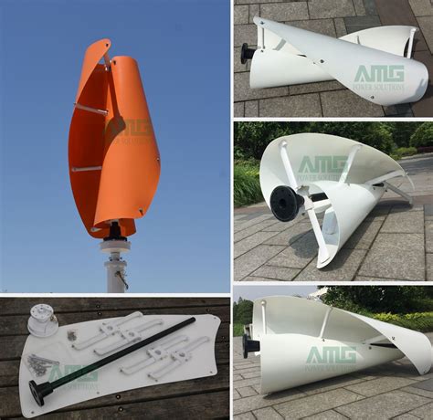 500w 12v24v Vertical Axis Vawt Helix Wind Generator Wind Turbine Kit