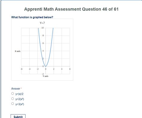 solved apprenti math assessment question 46 of 61 what
