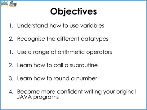 Java Basics Variables Ppt