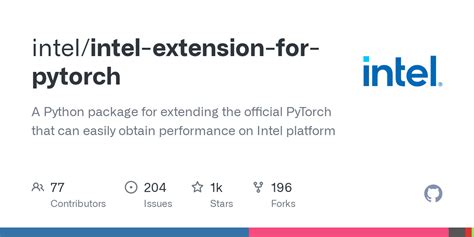 GitHub Intel Intel Extension For Pytorch A Python Package For Extending The Official PyTorch