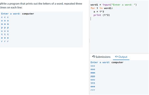 Solved Type Your Answer Write A Program That Prints Out The