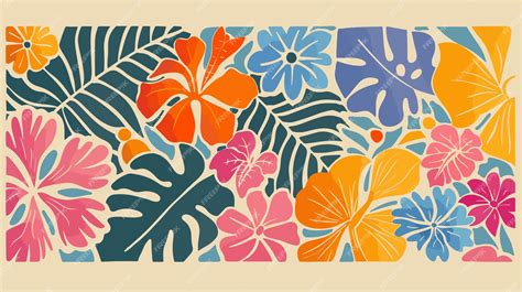 Premium Vector Abstract Colorful Floral Design Background Vector