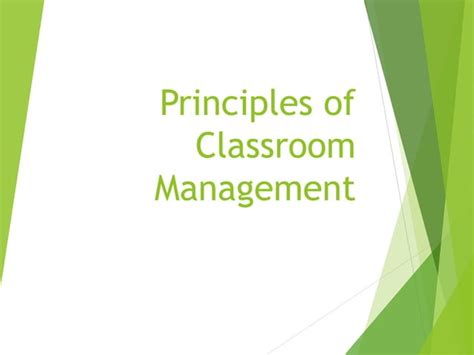 Classroom Management Presentation 4 3009 1 Ppt