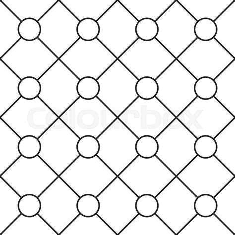 Circles Grid Stripped Seamless Pattern Stock Vector Colourbox