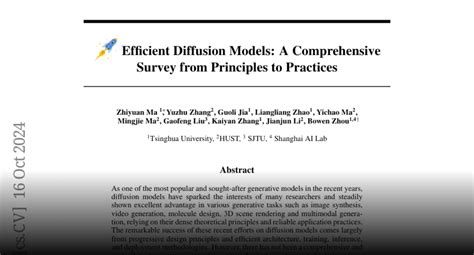 Paper Page Efficient Diffusion Models A Comprehensive Survey From