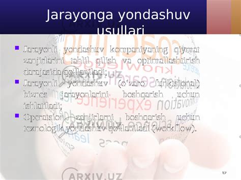 Axborot Tizimlarini Boshqarish Standartlari Informatika Va AT Slaydlar