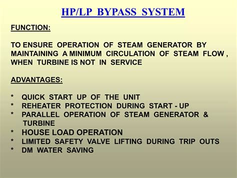 Hp Lp Bypass System Ppt Hp Lp Bypass System Ppt